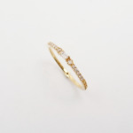 セイレーンアズーロ ダイヤモンド リング 0.15ct 16号 K18YG 新品仕上げ Sランク 515212 | ACHACO