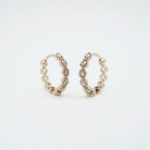 カシケイ ミル フープ ピアス ブラウンダイヤモンド 0.38ct K18BG SAランク 516690 | ACHACO