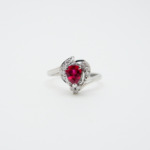 ルビー ダイヤモンド リング 0.52ct 0.10ct 12.5号 Pt900 鑑別書 ソーティング 付き SAランク 516533 ...